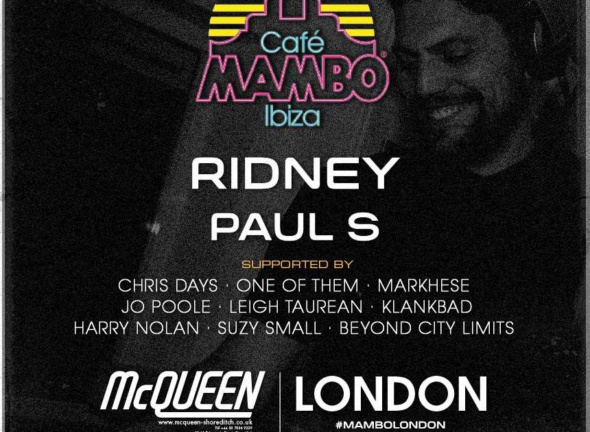 Cafe Mambo Ibiza London Summer Launch at McQueen, London