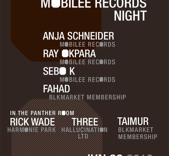 Blkmarket Membership presents Mobilee Showcase at Output, New York City