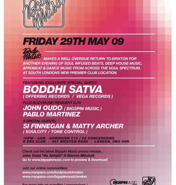 Body Music with Boddhi Satva em The Prince of Wales, London