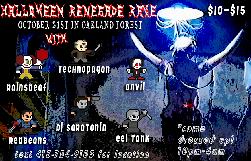 Hazardous Nemesis Halloween Rave: W/ Technopagan, Anvil, Eel Tank, Etc ...