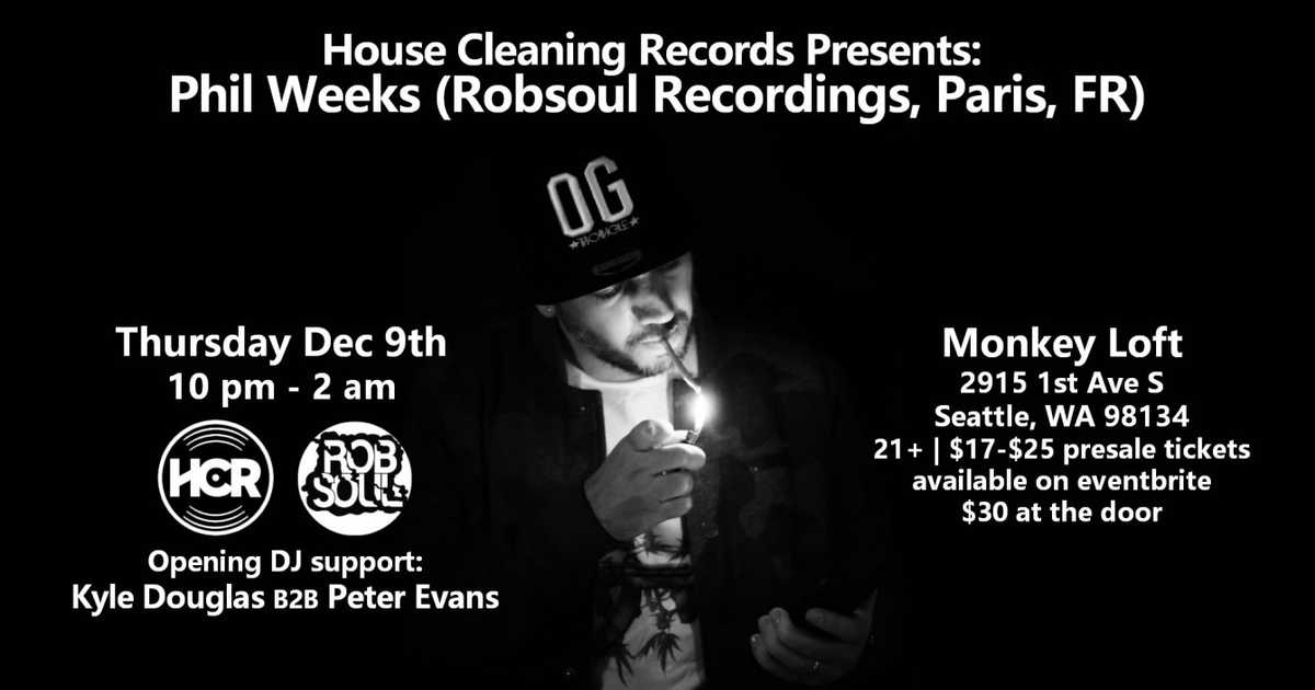 HCR presents: Phil Weeks - Thu Dec 9, 2021 - Monkey Loft at The Monkey ...