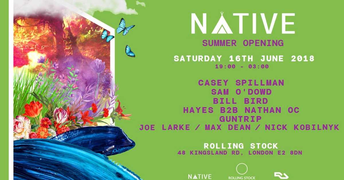 Native Summer Opening Party em Rolling Stock, London