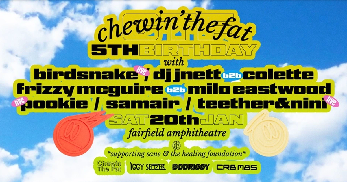 Chewin' the Fat's 5th Birthday Fundraiser at Fairfield Amphitheatre ...