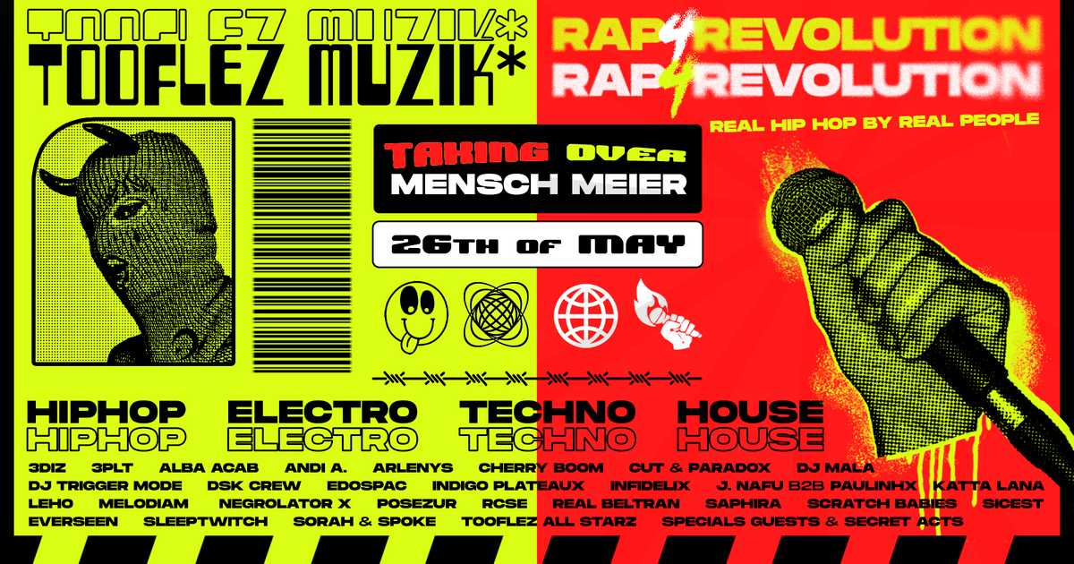 Rap 4 Revolution x Tooflez Muzik em Mensch Meier, Berlin