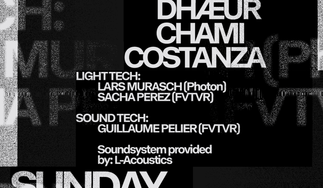 CONSCIOUNESS: DVS1 EXTENDED SET, Chami, Costanza, DHÆÜR at Fvtvr, Paris