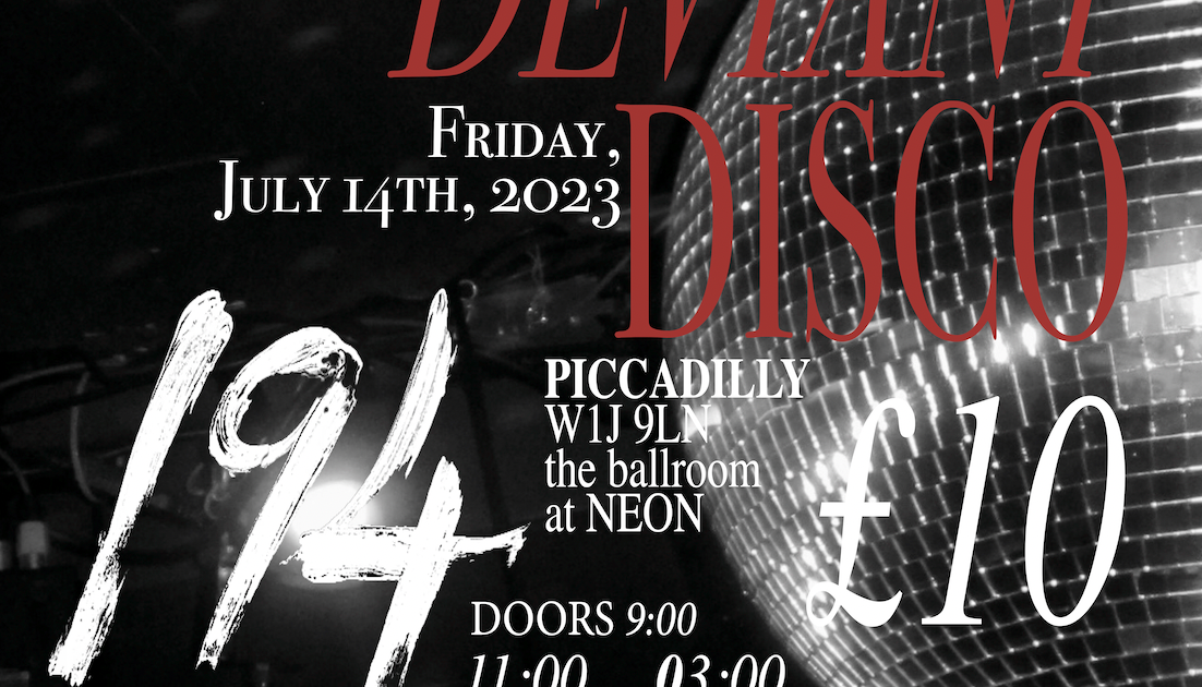 Deviant Disco at Neon194, London
