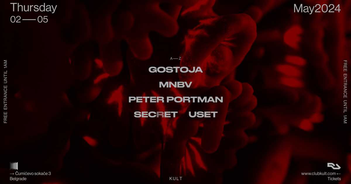 Peter Portman, mnbv & Secret Guset, Gostoja at Kult, Belgrade
