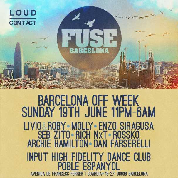 Fuse Barcelona Off Week 2016 a INPUT High Fidelity Dance Club, Barcellona