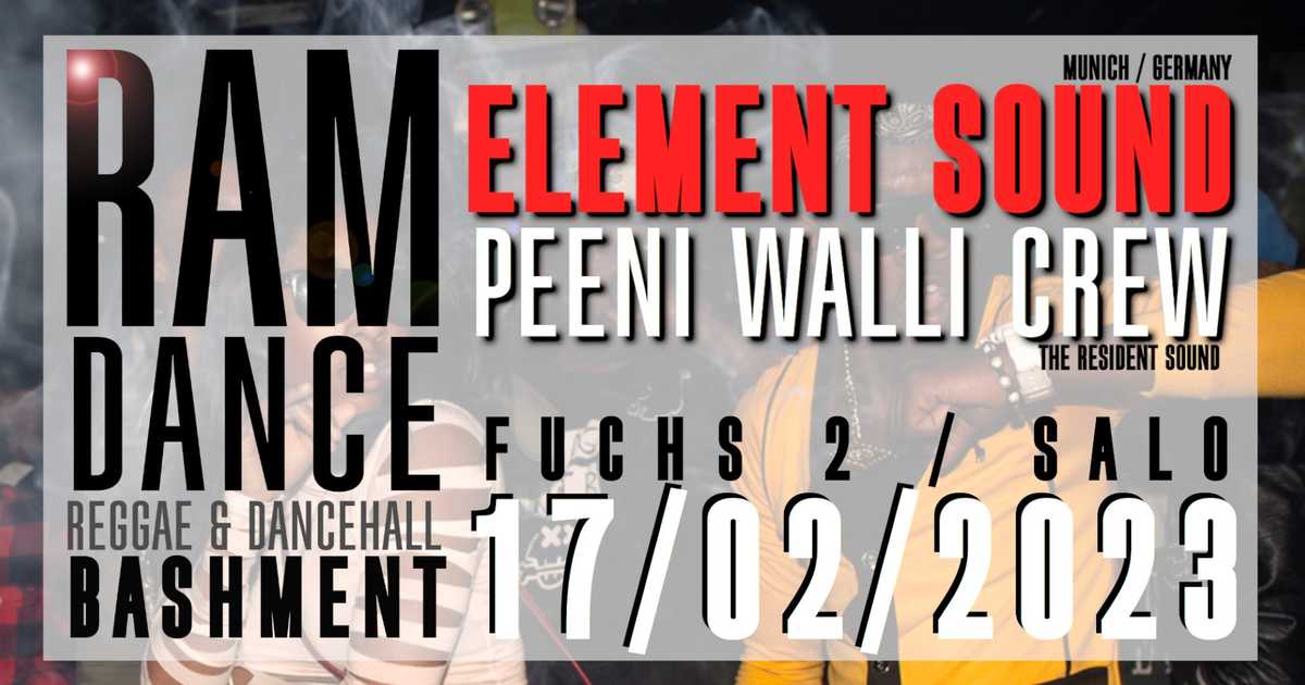 SALO: Ram Dance Bashment by Peeni Walli ls. Element Sound (DE) at ...