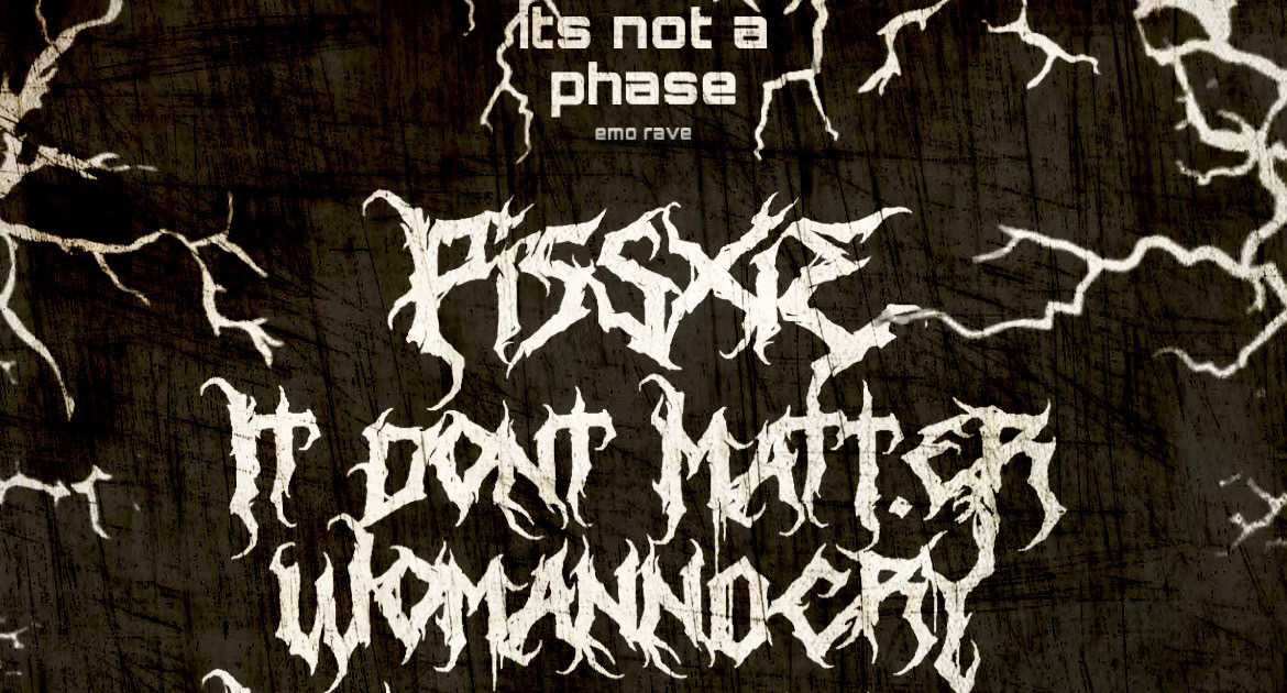 its not a phase // emo rave at M.O.T, London