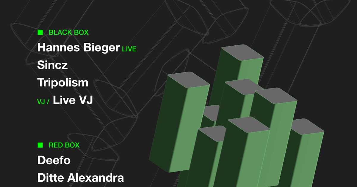 Hannes Bieger LIVE / Sincz / Tripolism / Debut: Deefo / Ditte Alexandra ...