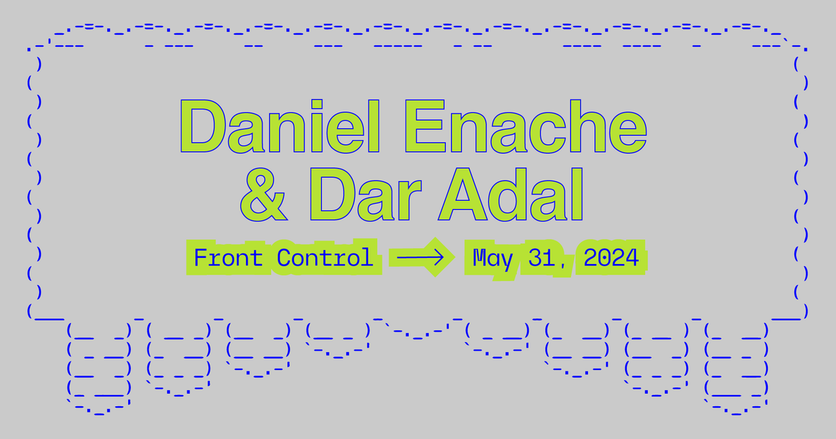 Front Control with Daniel Enache & Dar Adal at control, Bucharest