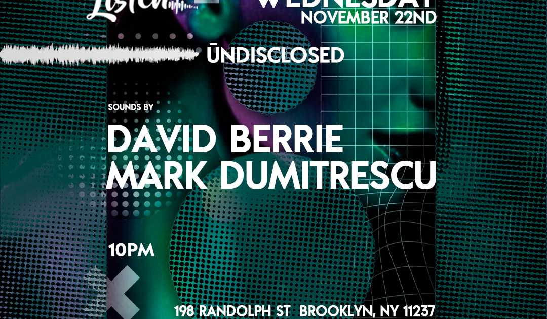 Ū - David Berrie / Mark Dumitrescu at TBA - LISTEN Brooklyn ( 198 ...