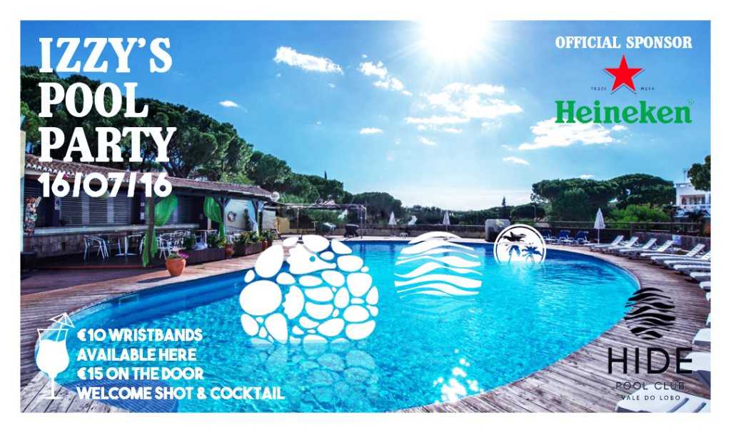 Sundown presents: Izzy's Pool Party at Hide Pool Club, Algarve