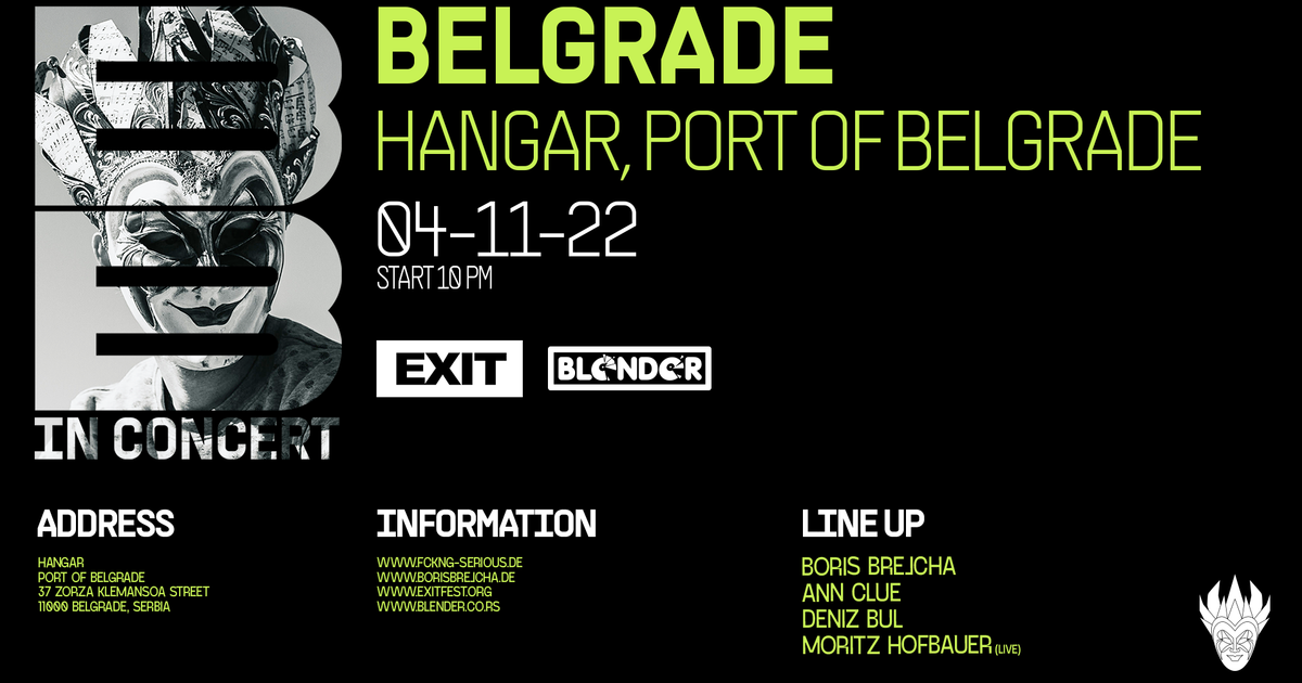 Boris Brejcha In Concert 2022 - Belgrade at Hangar, Belgrade